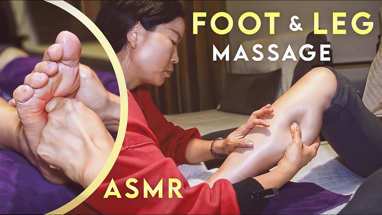 ASMR | Satisfying Traditional Chinese Foot & Leg Massage - YouTube