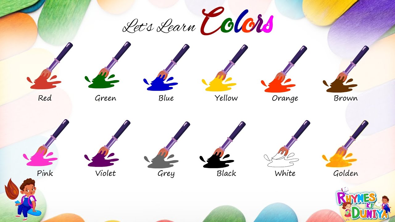 Learn Colors Name In English | Color Videos For Kids | Learn to write ...
