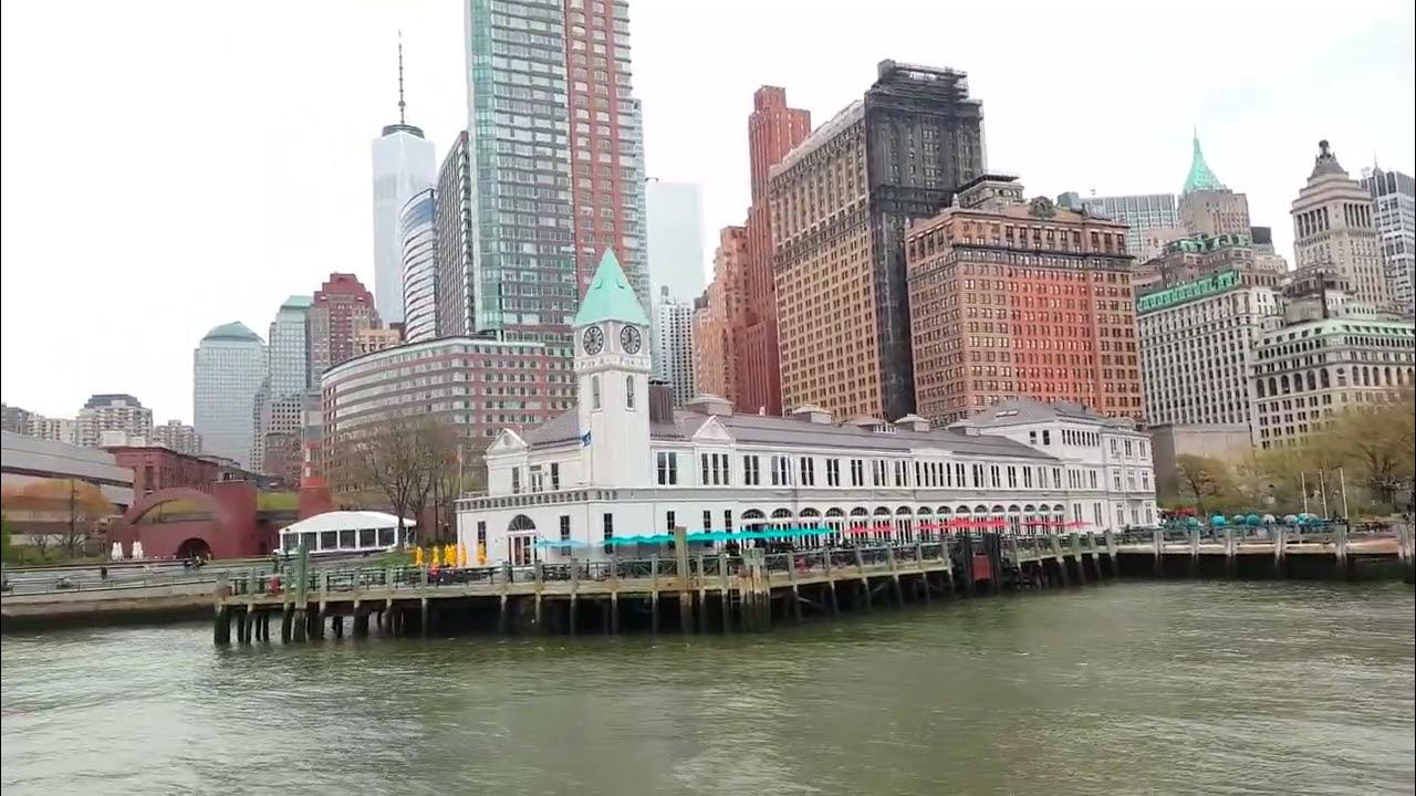 view of NYC from boat leaving dock - YouTube