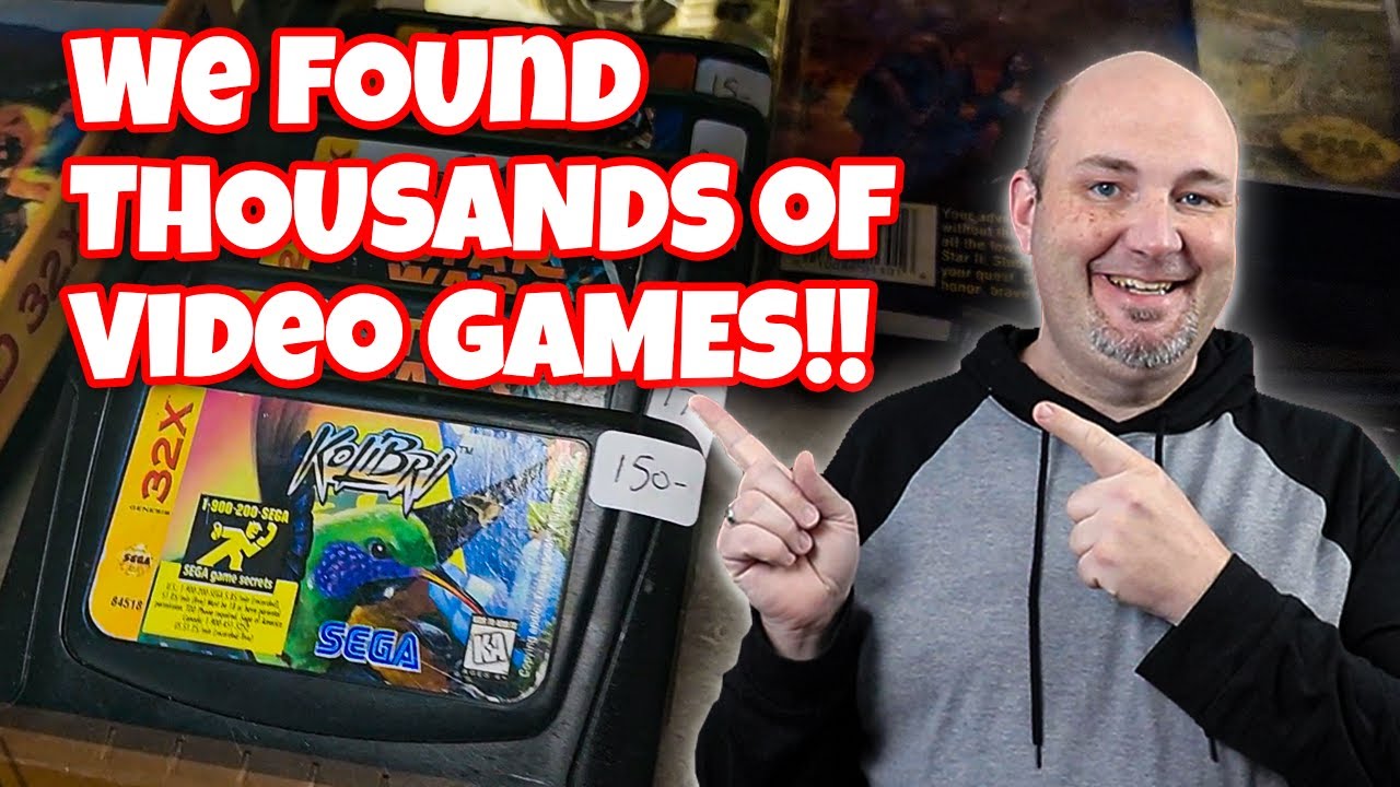 We Found THOUSANDS of RETRO Video Games | The Item Shop - YouTube