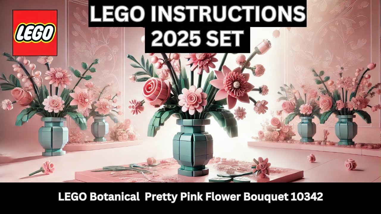 LEGO INSTRUCTIONS: Build the STUNNING LEGO Botanicals Pink Flower ...