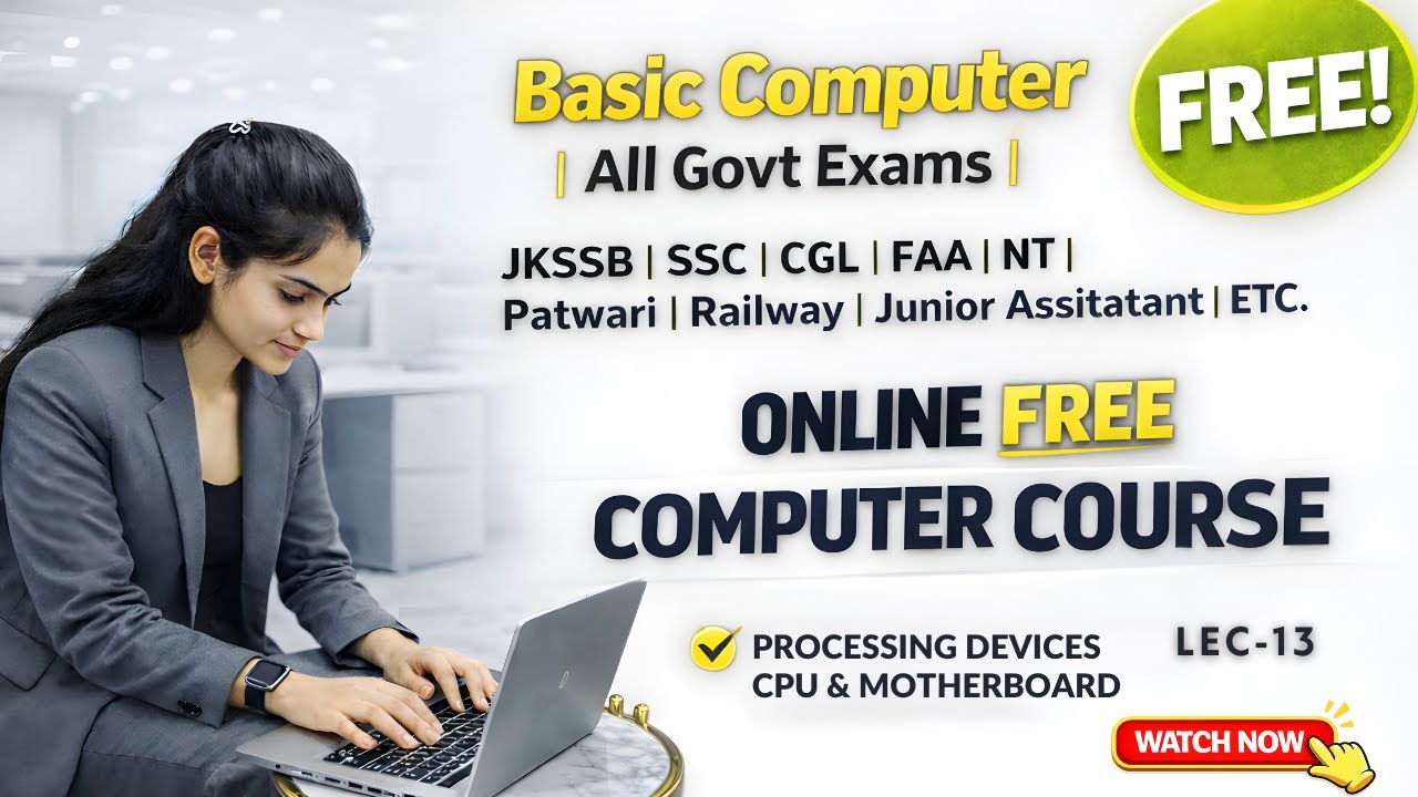 Processing Devices Explained | CPU Components & Motherboard | Working ...