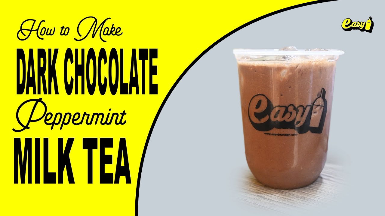 How to make Dark Chocolate Peppermint Milk Tea | EASYBRAND | - YouTube