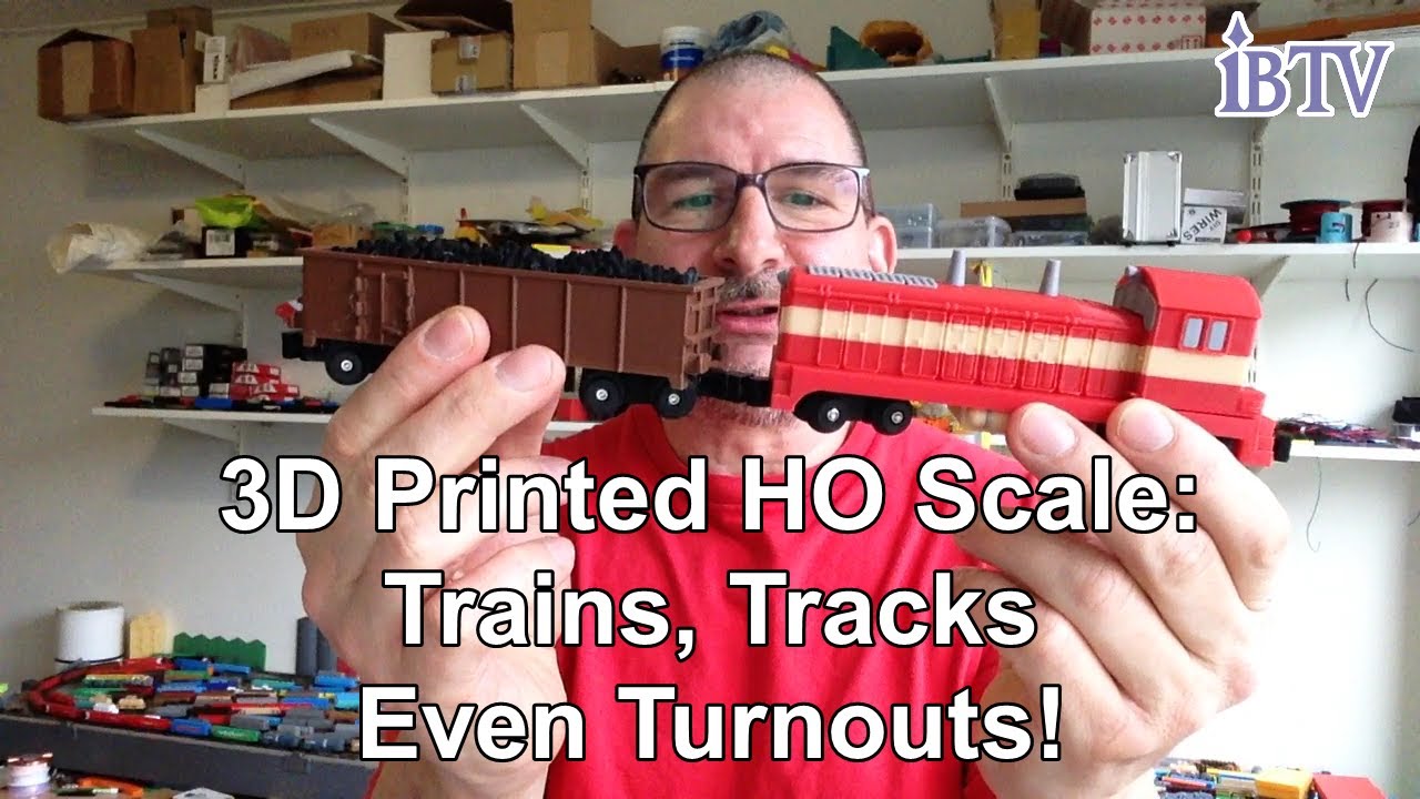 HO 3D Printed Train Set - Cars, Tracks, Couplers Even Working Turnouts ...