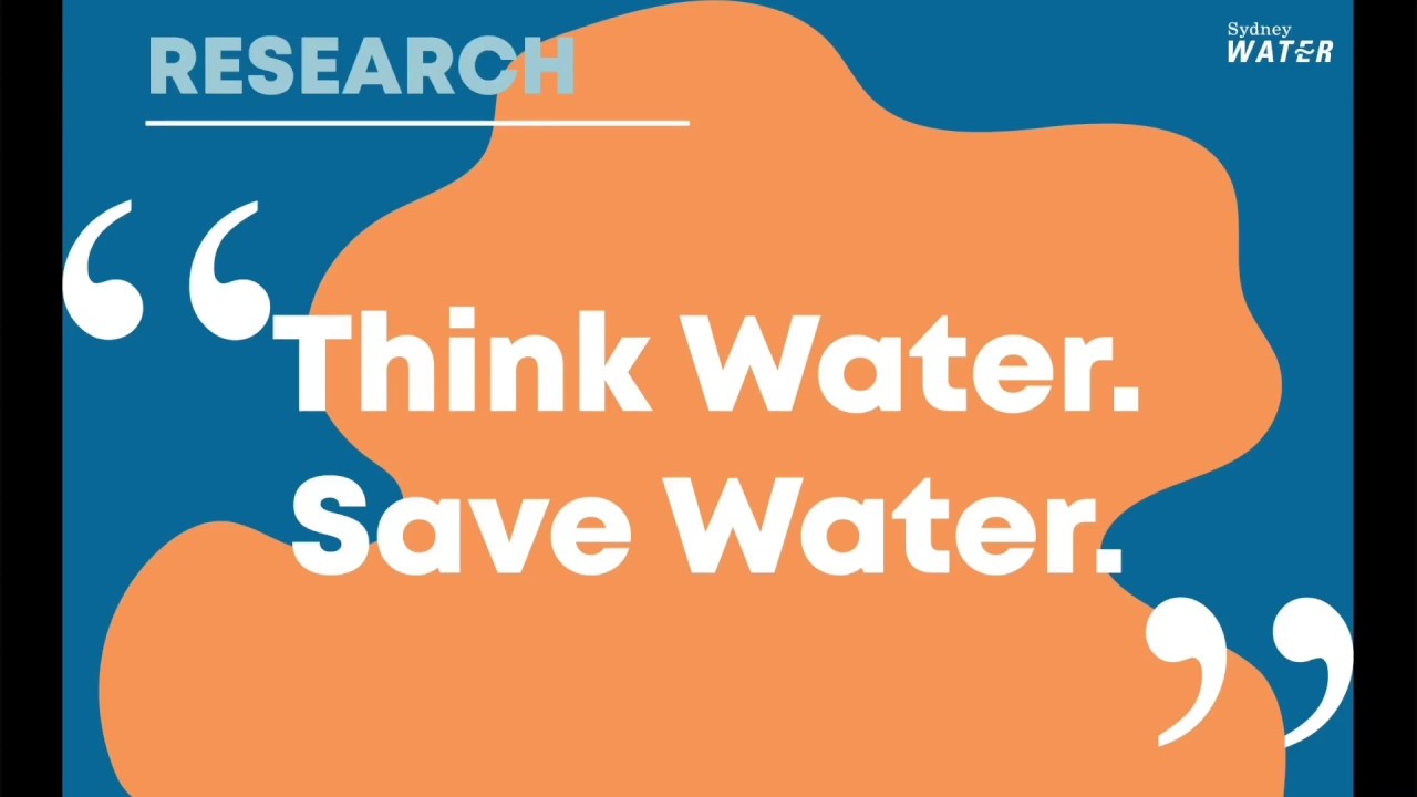 Think Water. Save Water. - YouTube