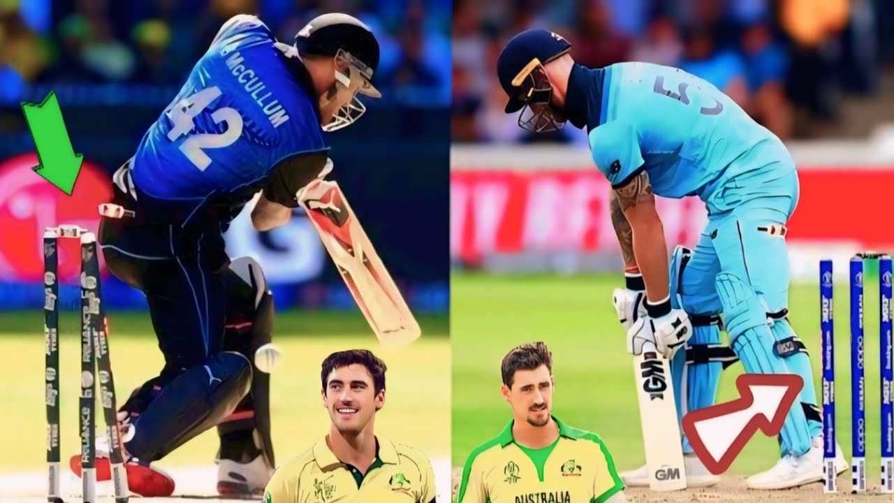 Mitchell Starc 5 Best Clean Bowled Wickets in Cricket || Mitchell Starc ...