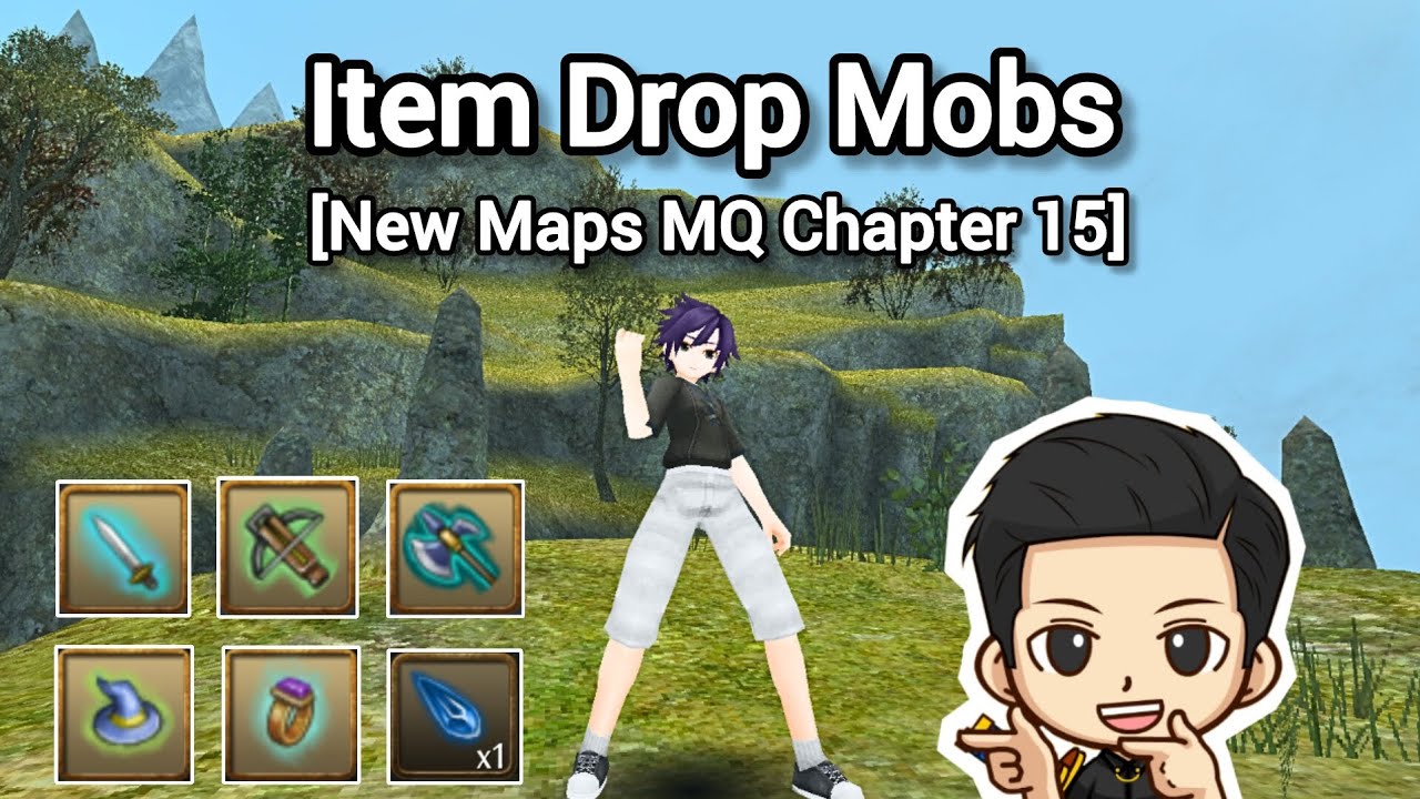 Item Drop Mobs (New Maps MQ Chapter 15) Toram Online - YouTube