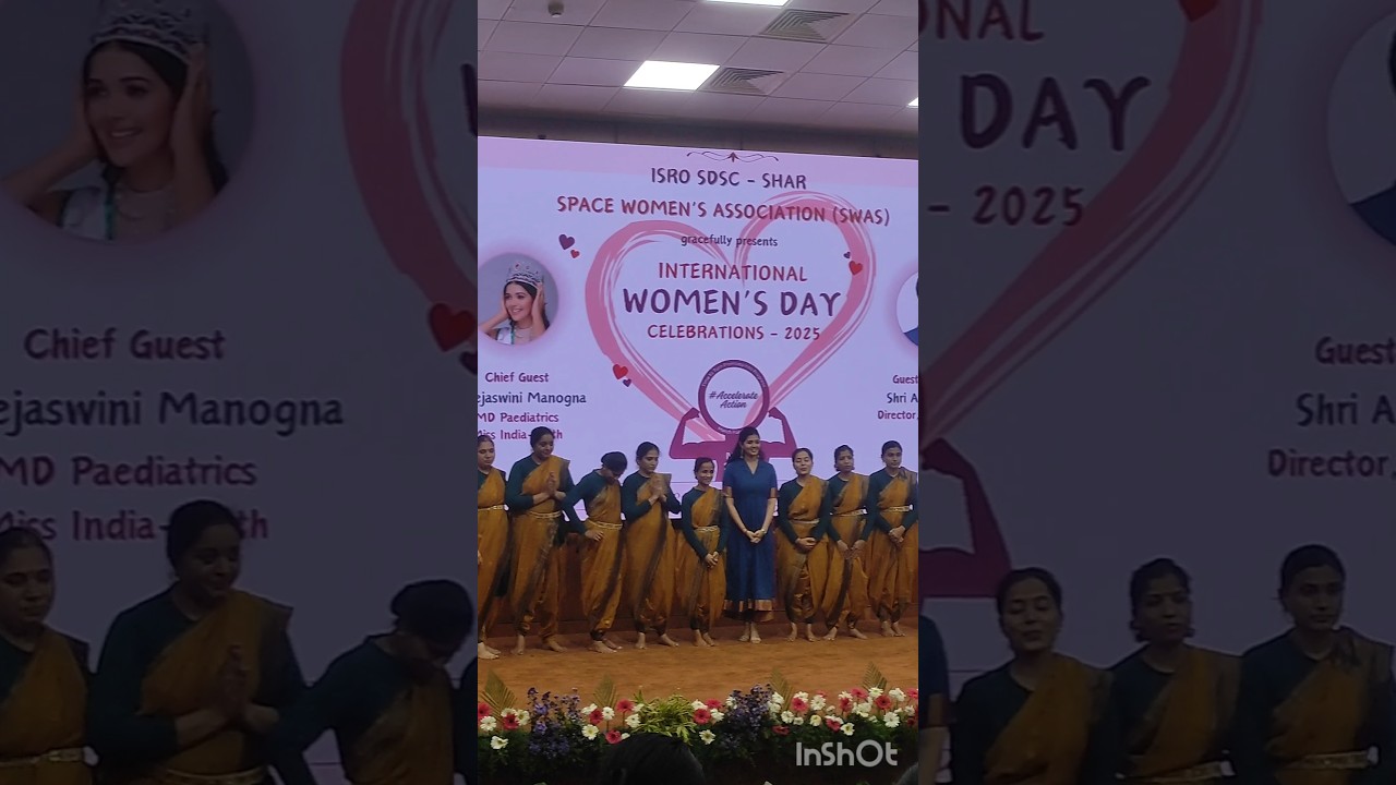 Dr tejaswini manogna ramp walk women's day special ISRO SWAS - YouTube