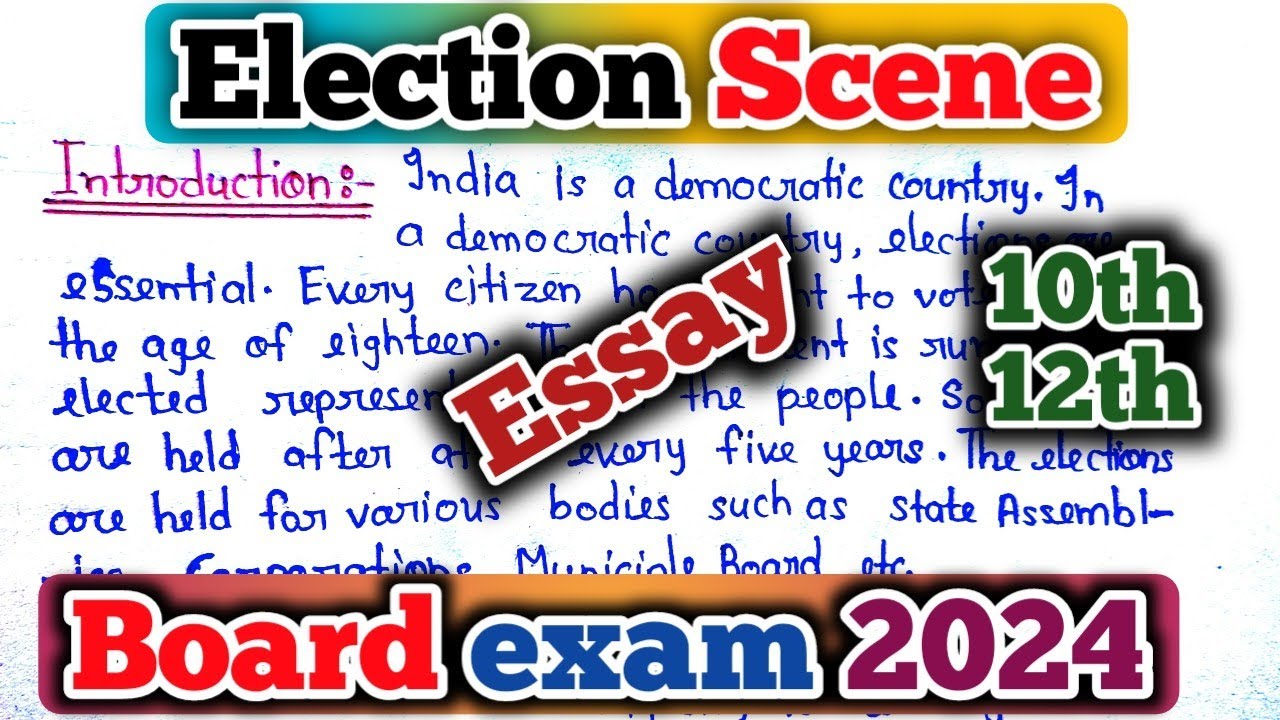 Election Article In English/Article On Election/Election Essay In ...