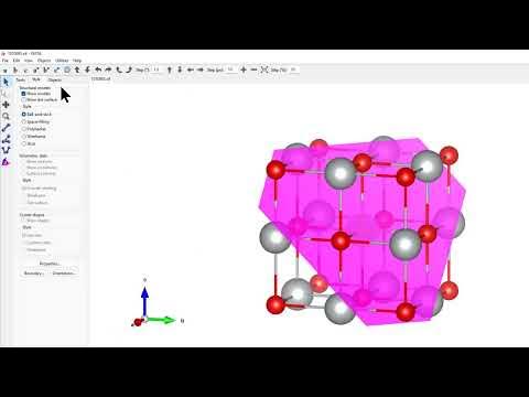 How to show Lattice plane of a unit cell using VESTA software?? - YouTube