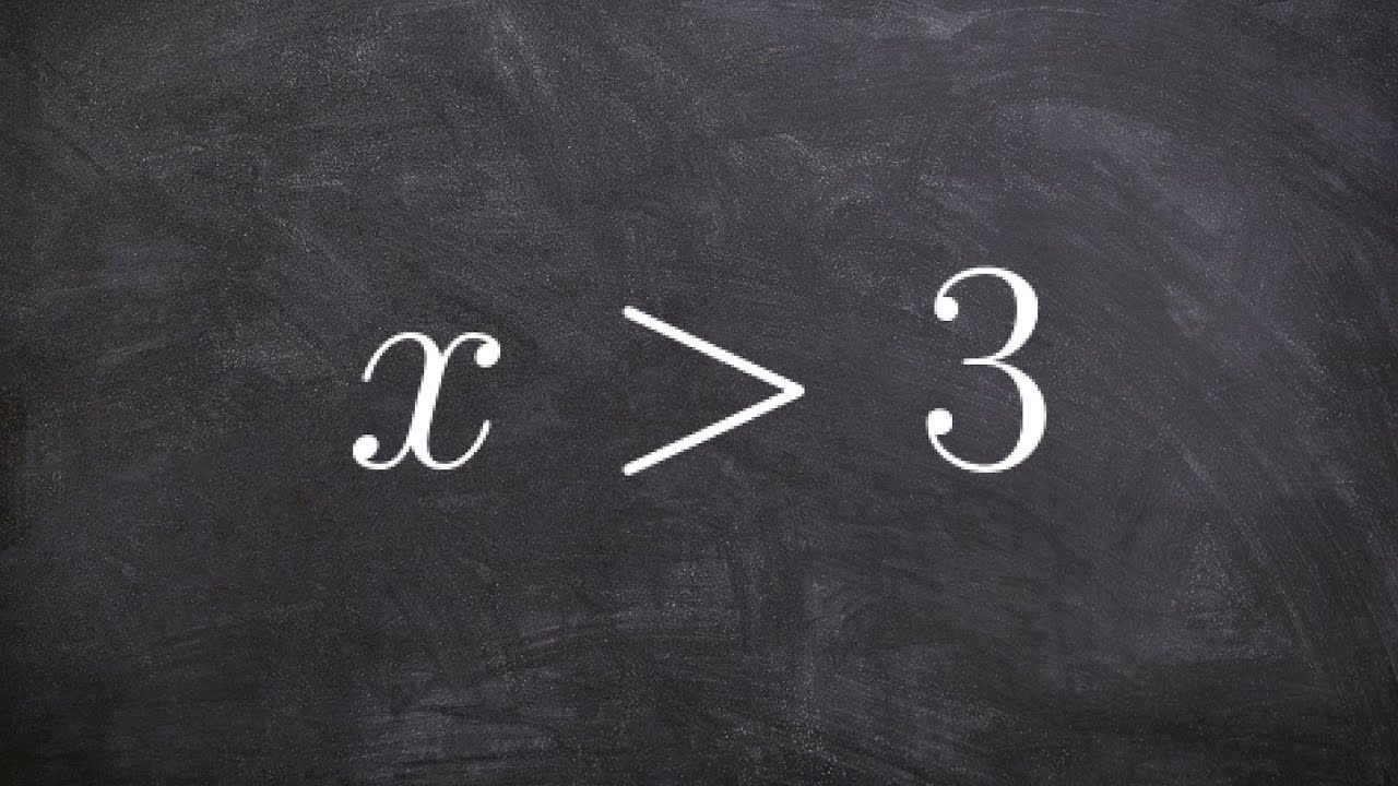 Graphing a linear vertical inequality with a dashed boundary line - YouTube