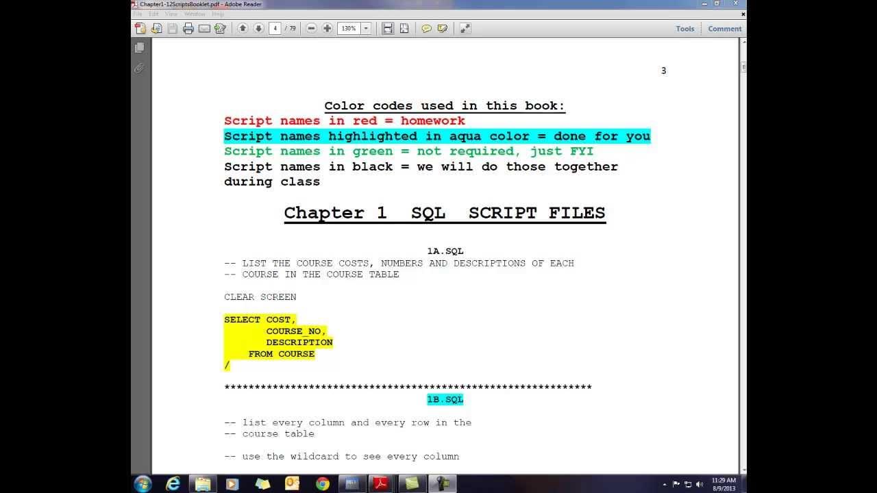 Script Book Explanation - YouTube