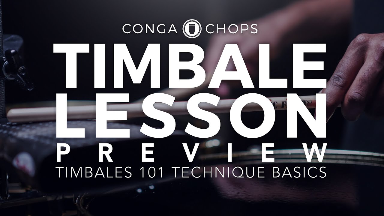 How to Develop Basic Technique on Timbales | Lesson Preview // Conga Chops - YouTube