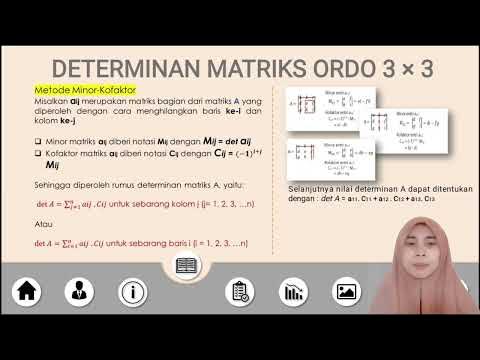 Video Pembelajaran Matematika Tentang Sifat - sifat Determinan dan Invers Matriks - YouTube