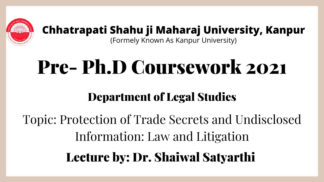 Protection of Trade Secrets and Undisclosed Information: Law ...