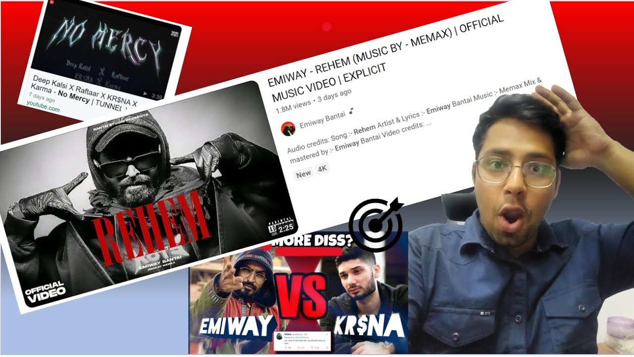 EMIWAY REHEM - DISS Kr$ - Your bro reaction - YouTube