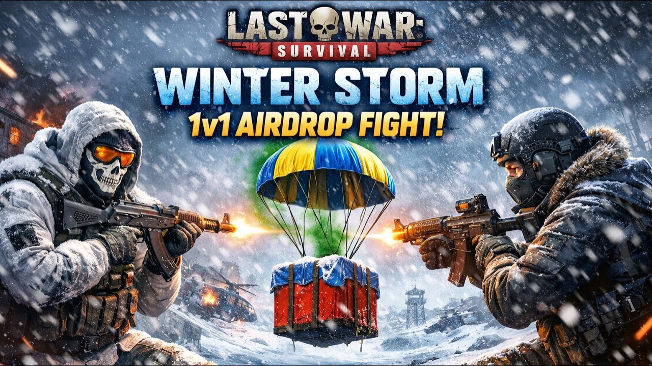 Last War: Survival 1VS1 Airdrop fight against a beast! | Winter storm ...