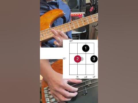 G Major Scale CHORDS for Bass [A string Root] - YouTube