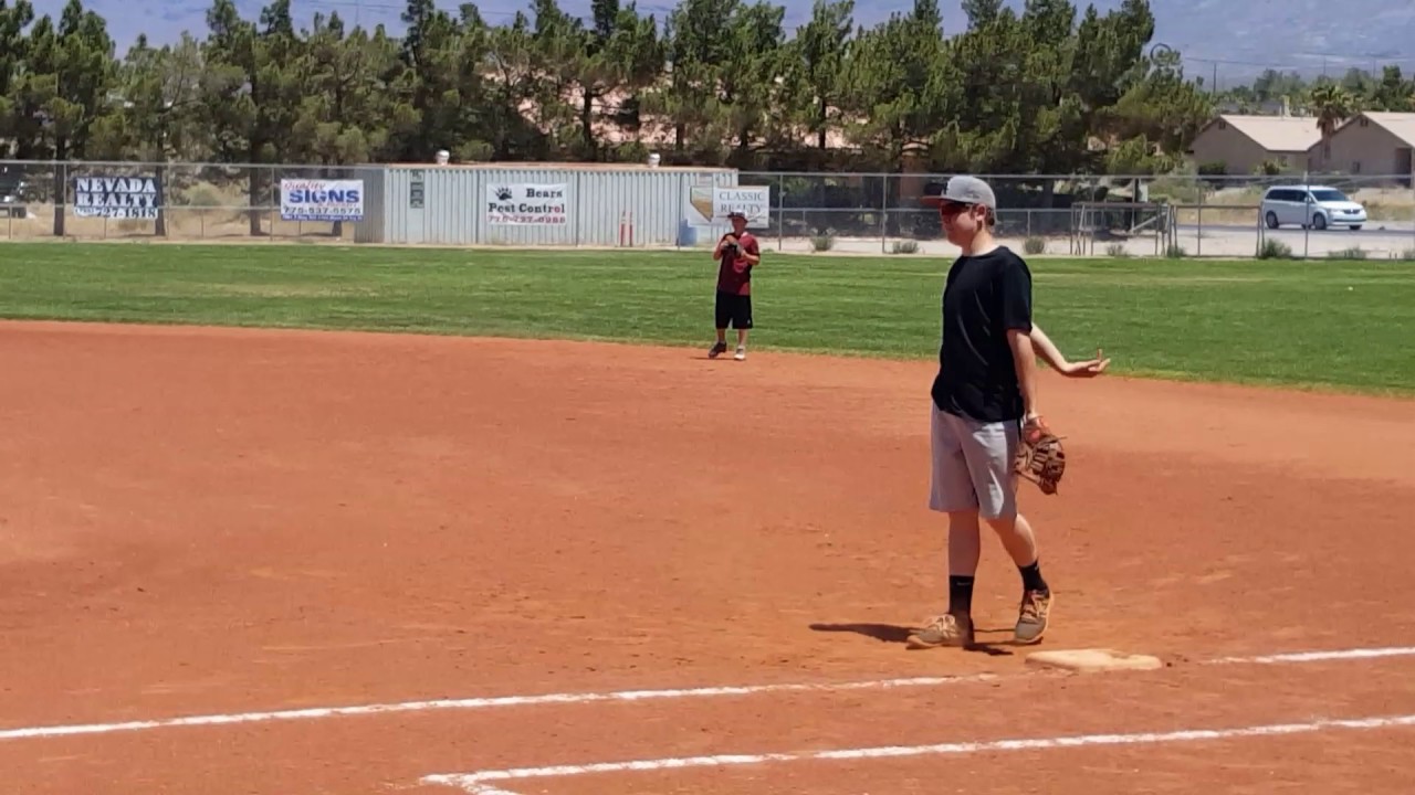 Cyle at first base - YouTube