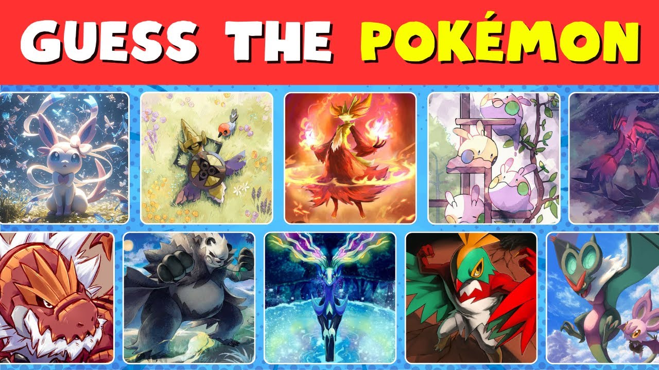 Guess The Pokémon Quiz 🧠(GEN 6)⚡ | Can You Name Them ALL ? - YouTube