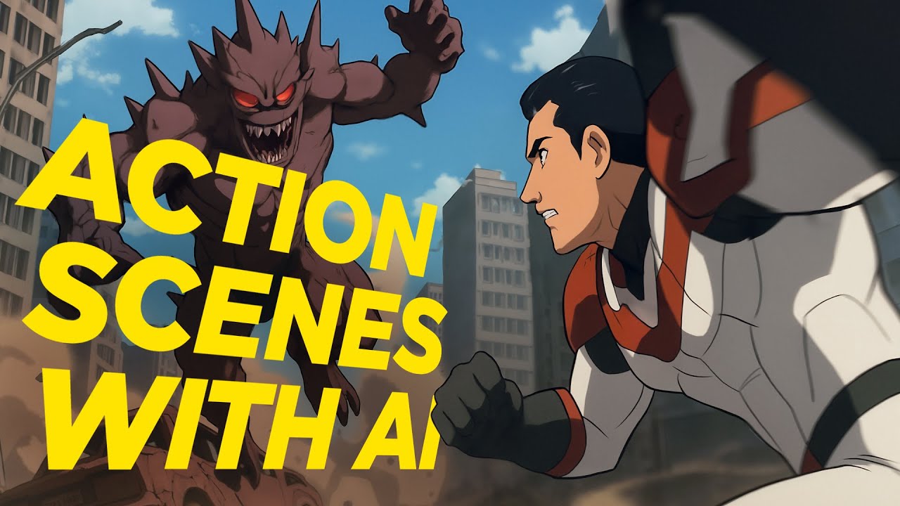 How To Create 2D Animated Action Scenes with AI using LOVART - YouTube