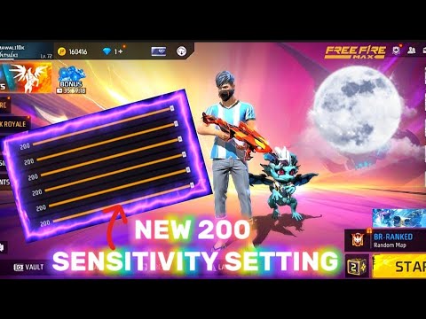 Free Fire New Sensitivity Settings 🔥 200 Sensitivity Settings ⚡️ ...