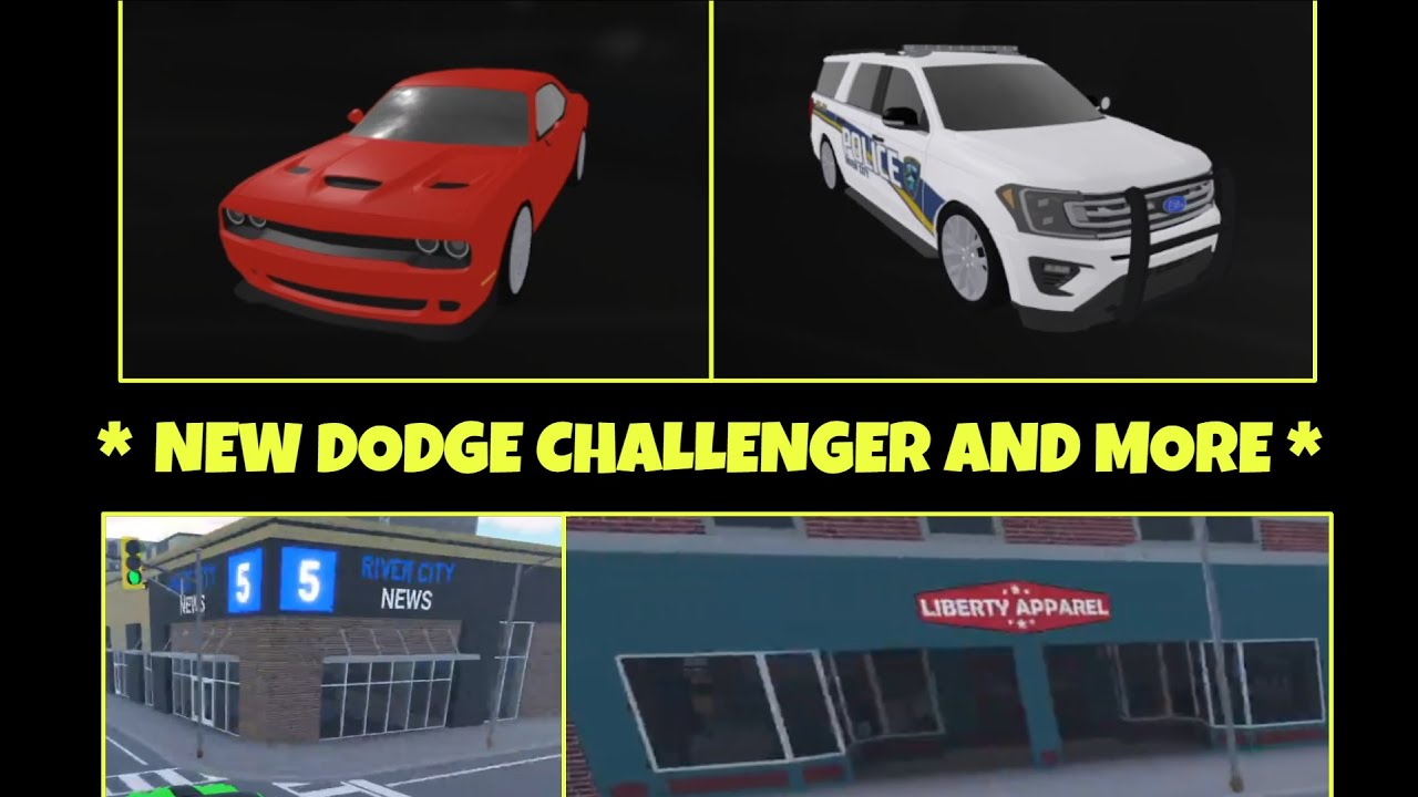 NEW ERLC UPDATE * NEW DODGE CHALLENGER AND MORE * (Roblox) - YouTube