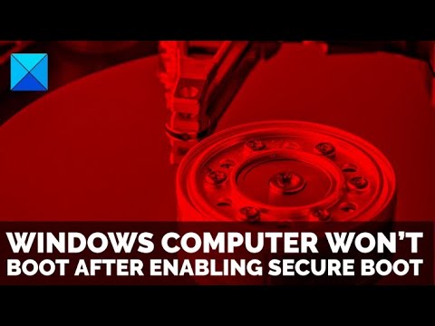 Windows computer won’t boot after enabling Secure Boot - YouTube