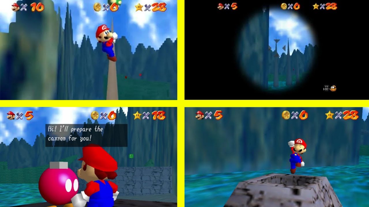 Blast To The Stone Pillar - Super Mario 64 - YouTube