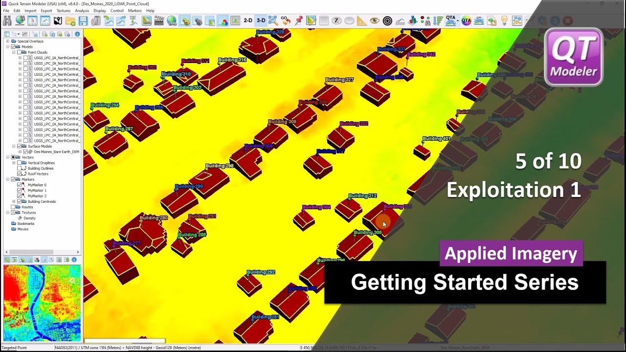 Quick Terrain Modeler V84 Getting Started 5 Of 10 Point Cloud Exploitation Youtube