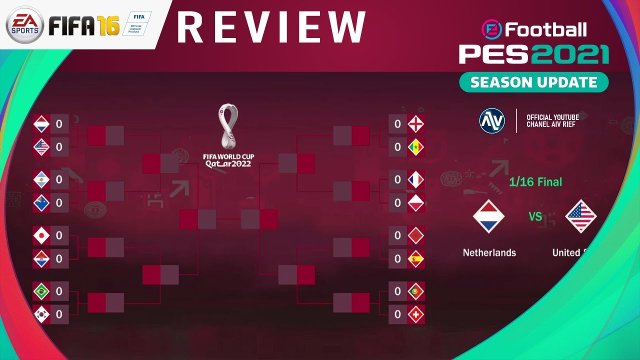 REVIEW FIFA 16 MOD PES 2021 TOURNAMENT WORLD CUP QATAR - YouTube