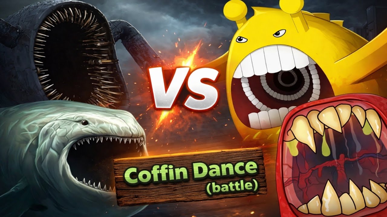 Sea Eater vs The Bloop vs Sprunki Eater vs Train Eater | Coffin Dance ...