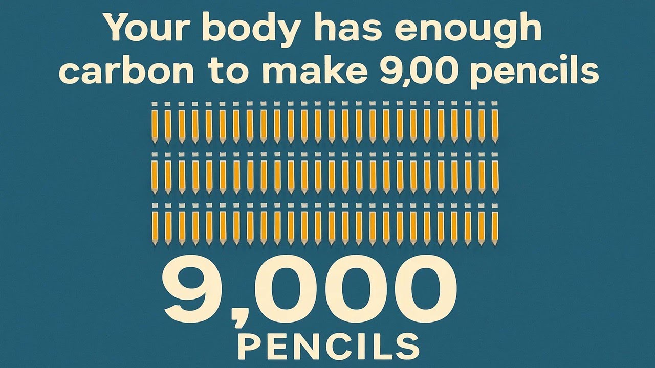 How Your Body Can Make 9,000 Pencils (The Carbon You're Made Of) - YouTube