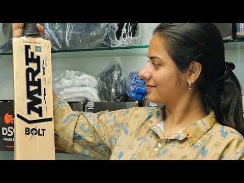 MRF Bolt Kashmir Willow Cricket Bat Review - YouTube