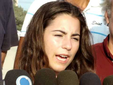 Alexandra Robinson describes IDF attack on Oliva in Gazan waters - YouTube