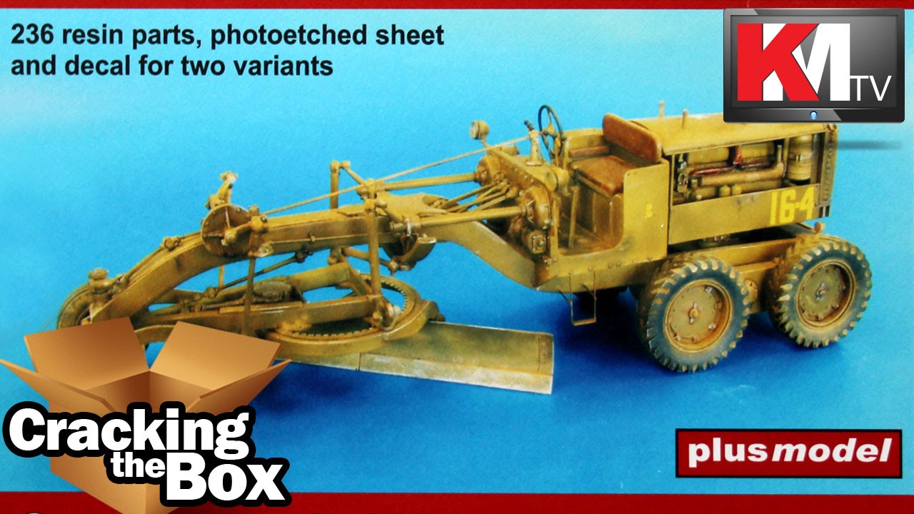 Plus Model U.S. Motor Grader (1/35) Resin Kit #426 - YouTube