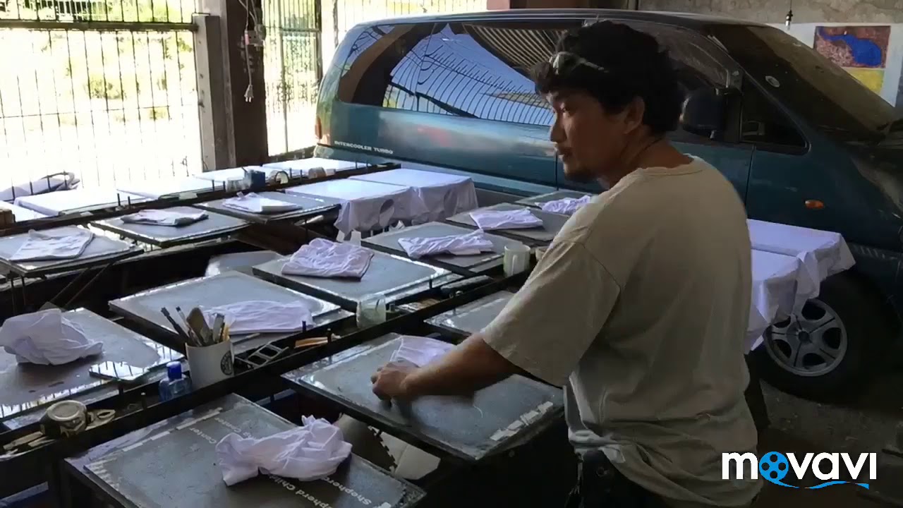 Line Table Screen Printing in the Philippines | Belza T-shirt Printshop ...