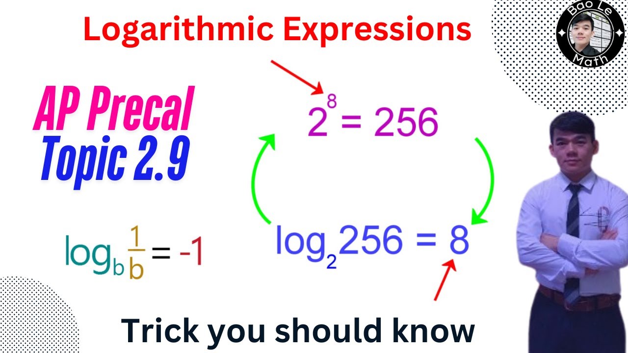 AP Precalculus | Topic 2.9 | Logarithmic Expressions | The Easy Way ...