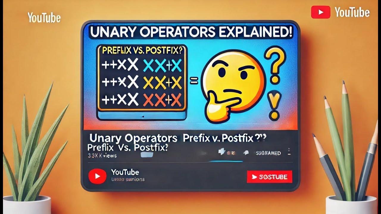 Unary Operators Explained | Increment & Decrement | Coding Made Easy | LastAid | Data Structures ...