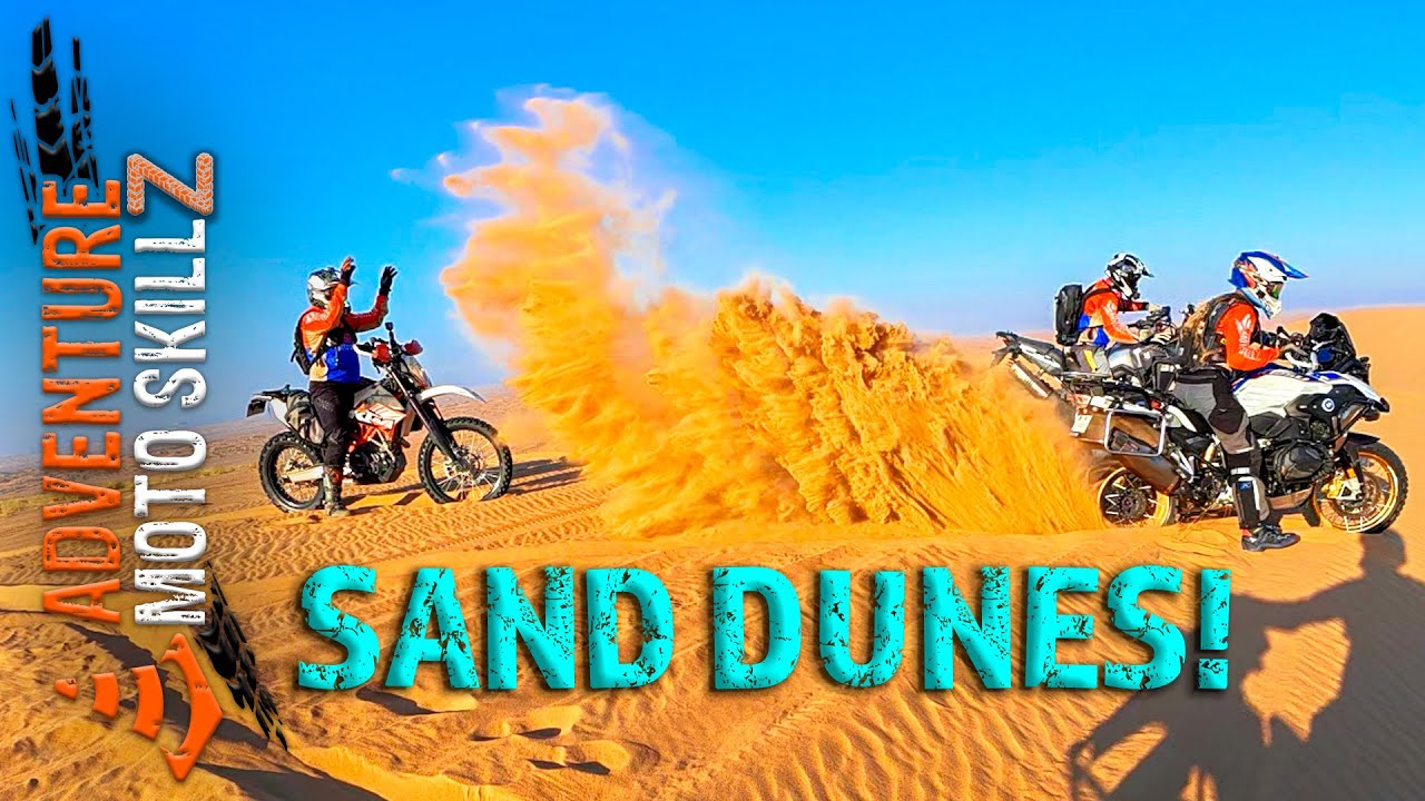 Sand Dunes on Big Bikes with ADVMotoSkillZ - YouTube