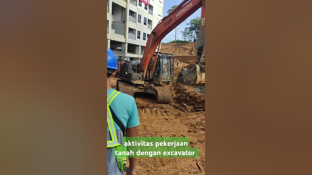 aktivitas pekerjaan tanah dengan excavator #tekniksipil #duniakonstruksi - YouTube