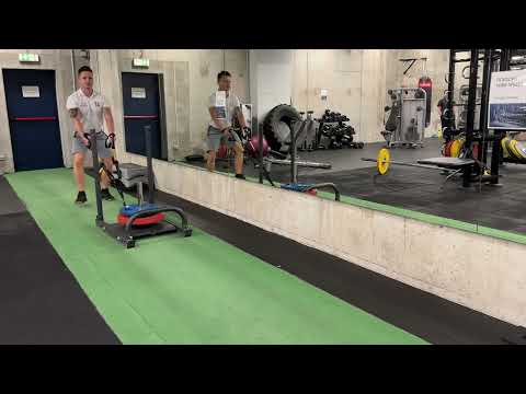 Sled TRX Pull - Przyciąganie sań przy użyciu taśm TRX. - YouTube