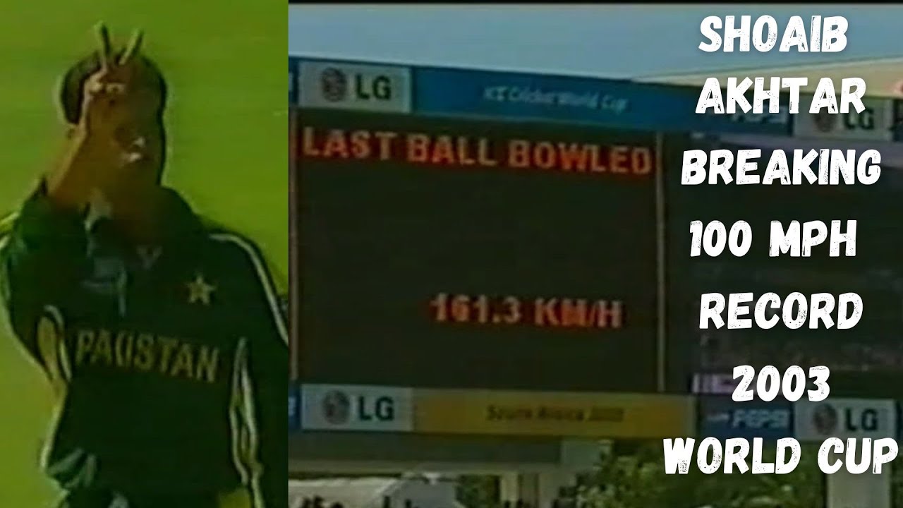 Shoaib Akhtar | Breaking 100 MPH Record | Pakistan vs England | Cricket ...