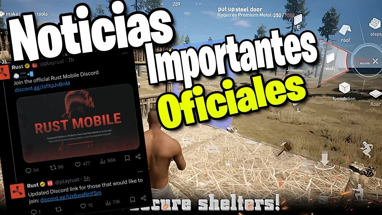 RUST MOBILE " NOTICIAS DISCORD OFICIAL Y ejemplos de como puede ser ...