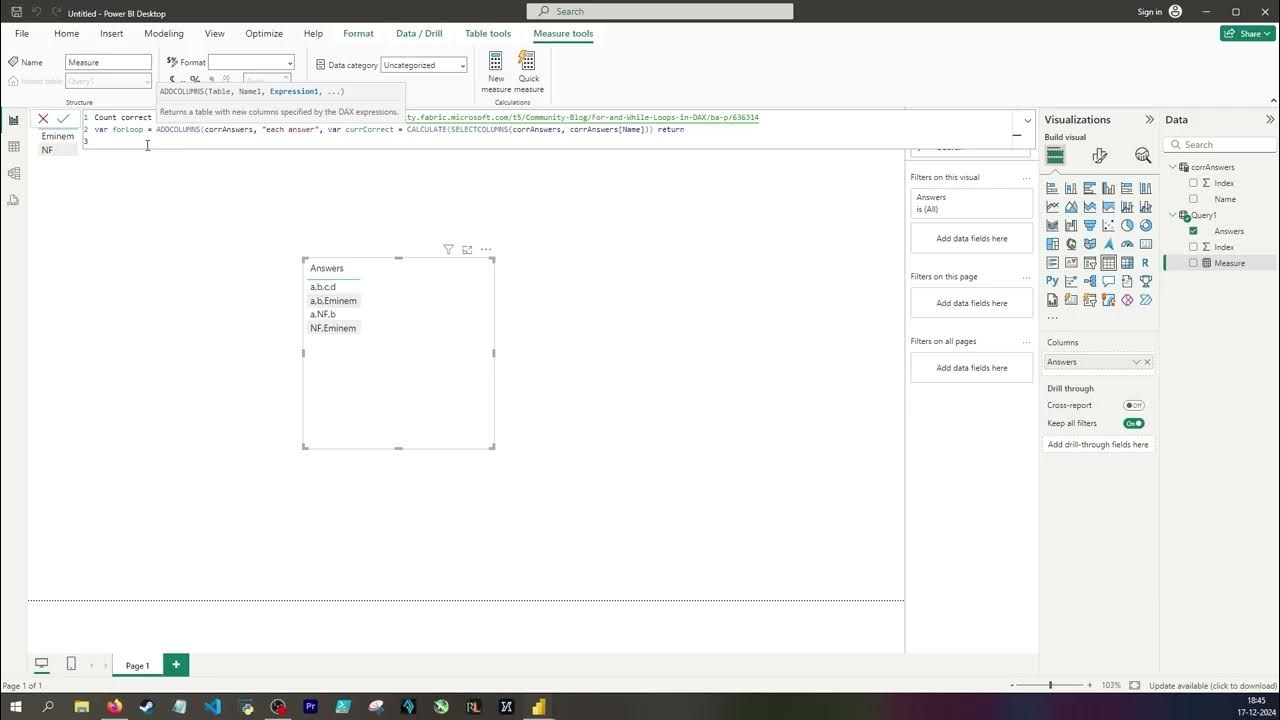 89.3 - Count correct answers, DAX - YouTube
