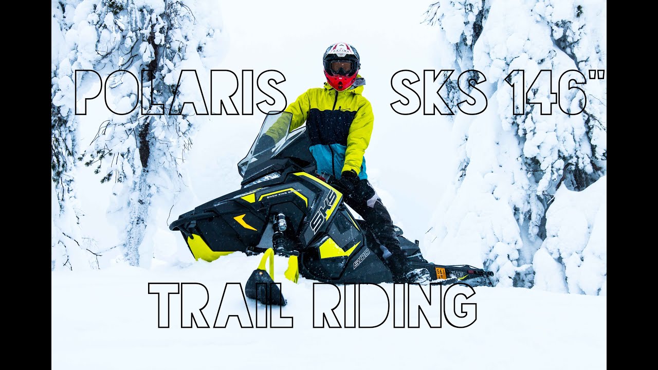 Polaris SKS 146 Trail Riding - YouTube