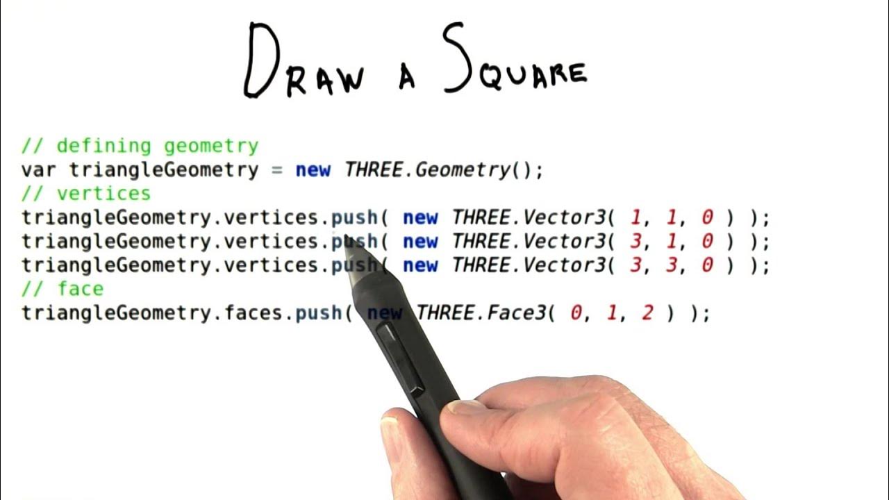 Creating Geometry in three.js - Interactive 3D Graphics - YouTube