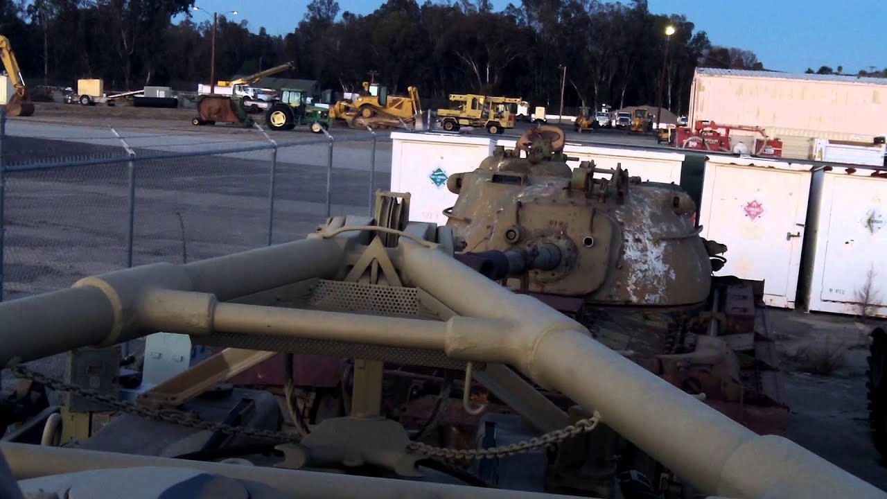 Unloading/Moving the M48A1 w/M8 Dozer Blade - YouTube