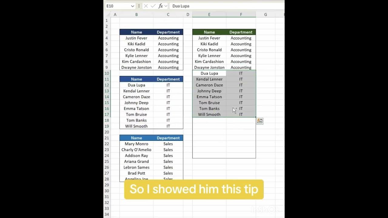 Combine Multiple Tables With Vstack Function In Excel😘 Excel Exceltricks Exceltips Shorts 