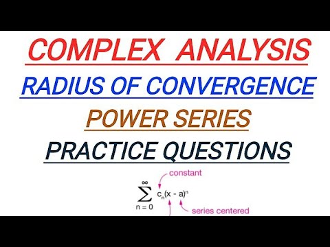 RADIUS OF CONVERGENCE- COMPLEX ANALYSIS - YouTube